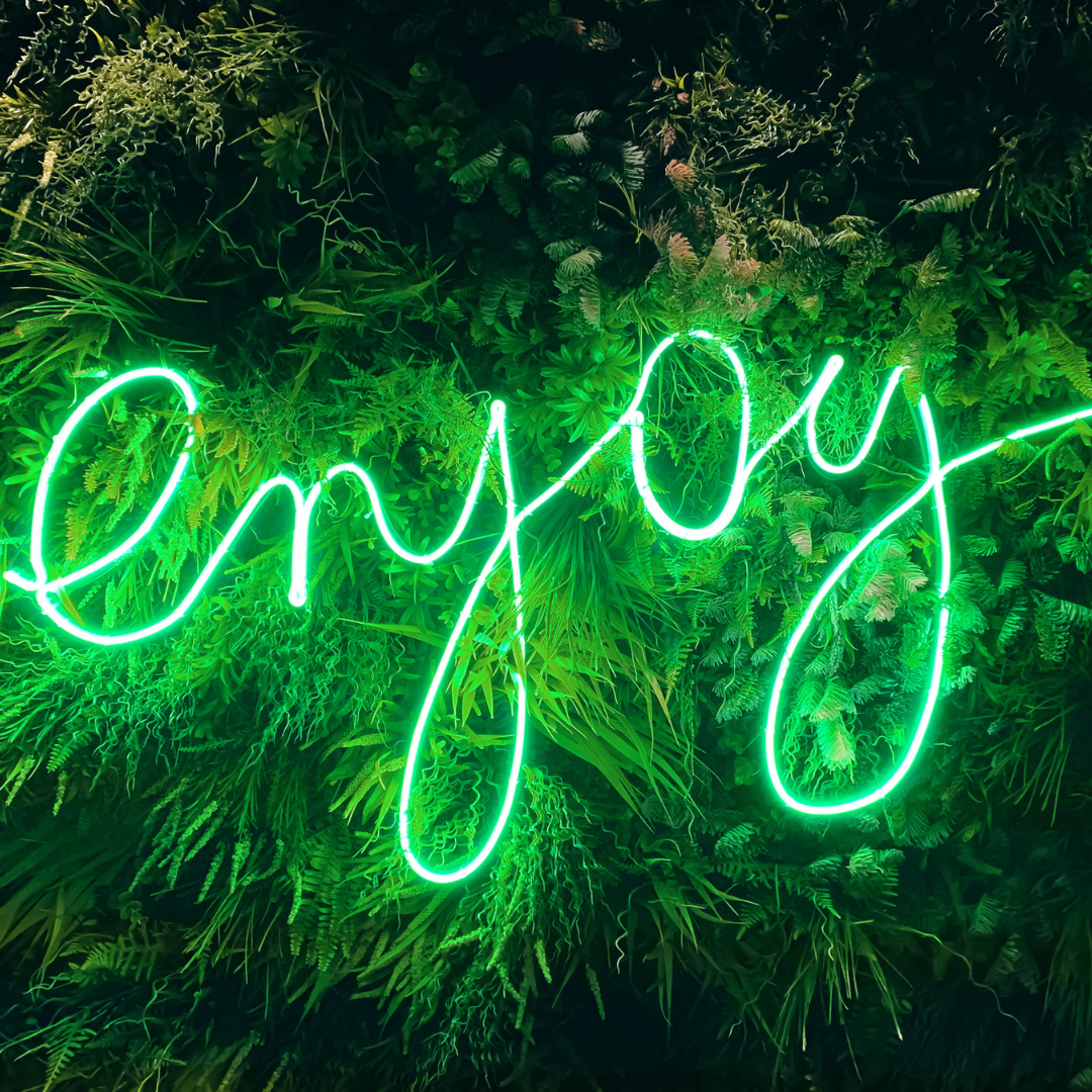 Enjoy Sign – Neon Garage